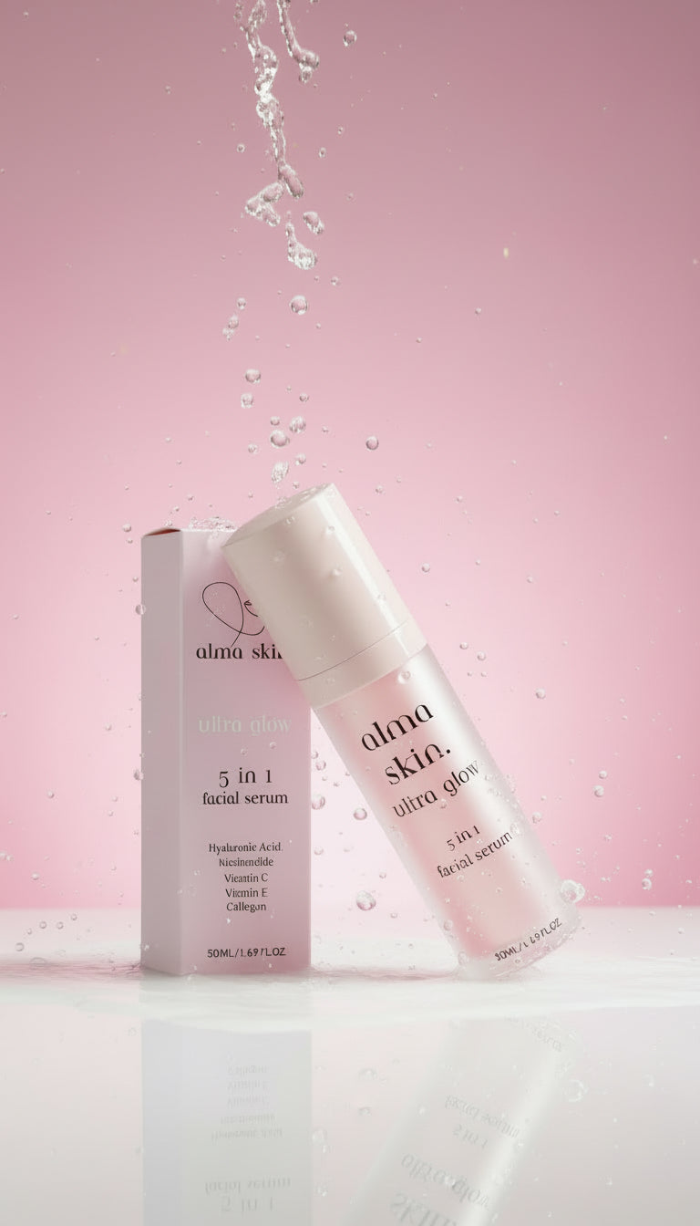 Alma Skin™ Ultra Glow 5-in-1 Facial Serum – Alma Skin Co
